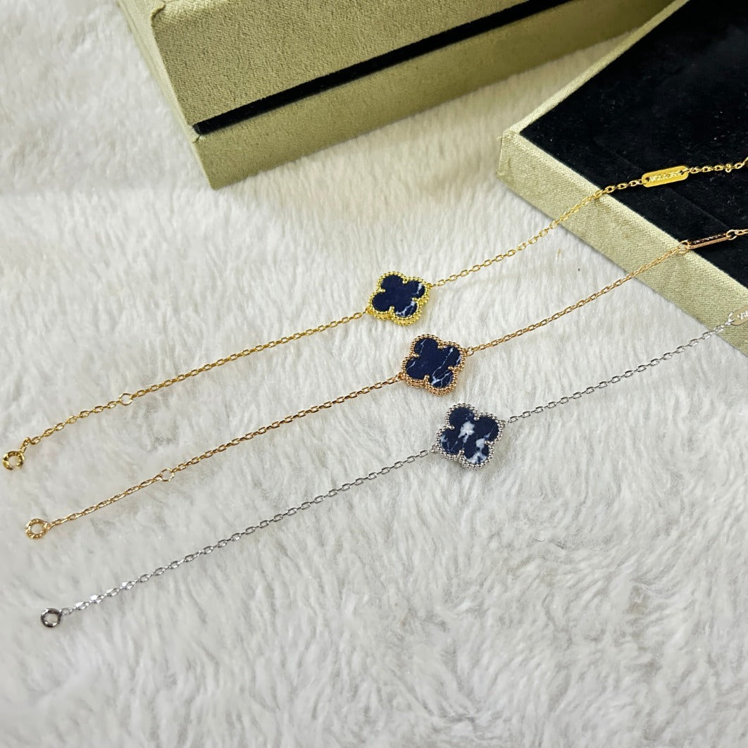 [Eternal Jewelry]CLOVER 1 MOTIF PIETERSITE BRACELET – Eternal jewelry